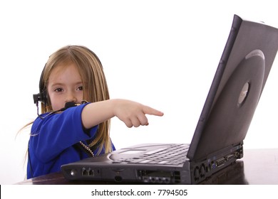Child Pointing Computer Stock Photo 7794505 | Shutterstock