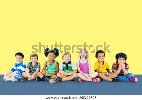 Children Kids Happiness Multiethnic Group Cheerful Stock Photo ... Children Kids Happiness Multiethnic Group Cheerful Stock Photo ...