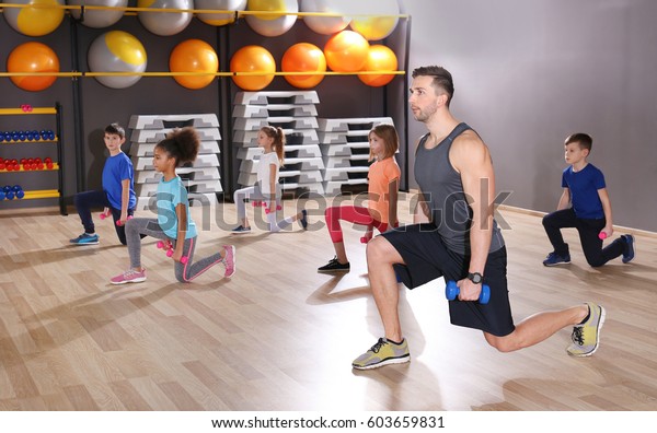 Children Physical Education Lesson School Gym Stock Photo (Edit Now ... Children Physical Education Lesson School Gym Stock Photo (Edit Now ...