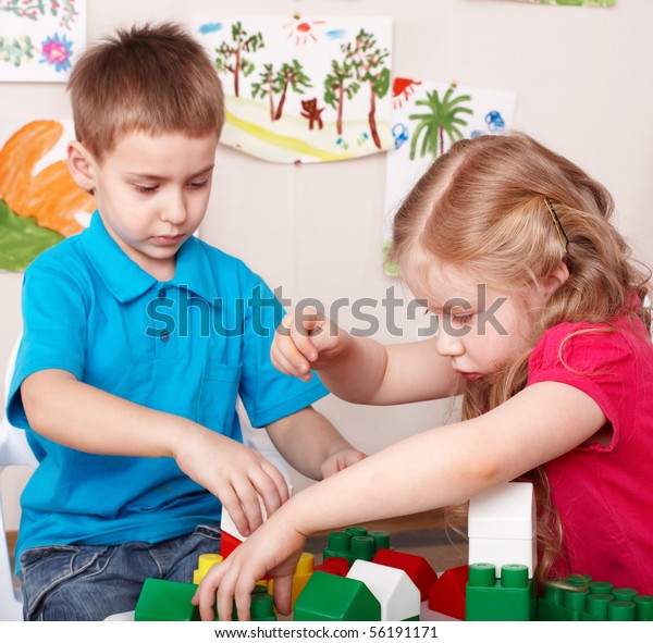 Children Playing Construction Set Stock Photo 56191171 | Shutterstock