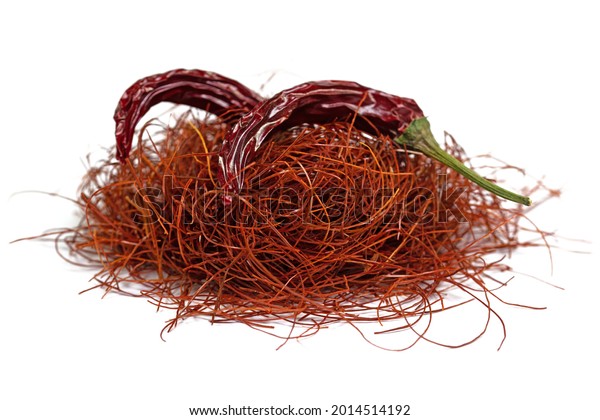 Chilli Threads Chilli Pod Against White Stock Photo 2014514192 ...