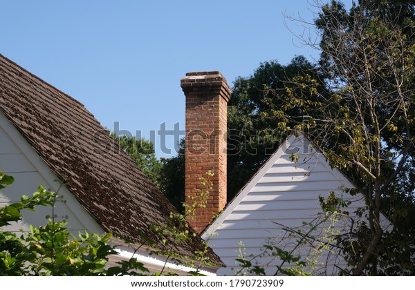 Chimney Architectural Ventilation Structure Made Masonry Stock Photo ...