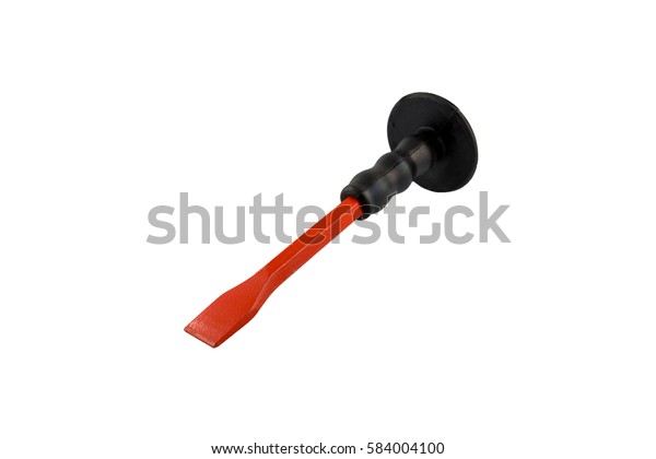 Chisel Concrete Work Isolated On White Stock Photo 584004100 | Shutterstock