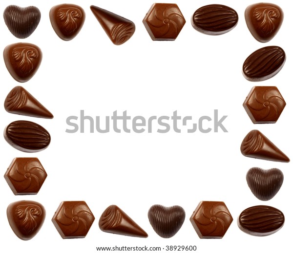 Chocolate Frame Stock Photo (Edit Now) 38929600