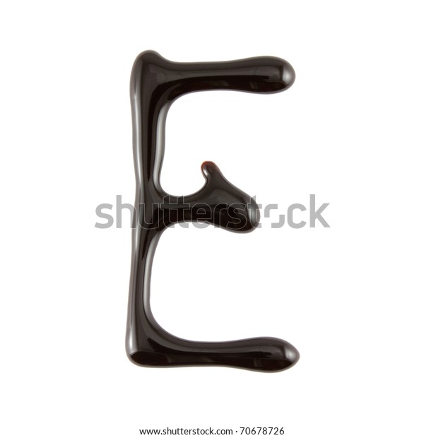 Chocolate Letter E Stock Photo (Edit Now) 70678726