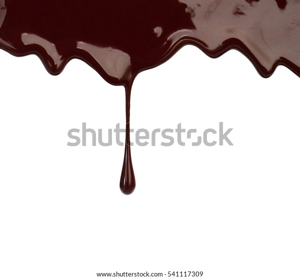 Chocolate Syrup Drip Pattern Isolated On Stock Photo (Edit Now) 541117309