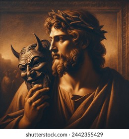 Jesus Takes Off Mask Devil He AI-generated image 2504860957 | Shutterstock