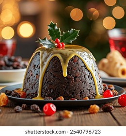 Christmas Roast Turkey Made Entirely Chocolate Imagen generada por IA ...