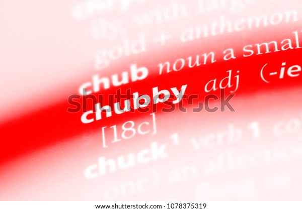 Chubby Word Dictionary Chubby Concept Stock Photo 1078375319 | Shutterstock