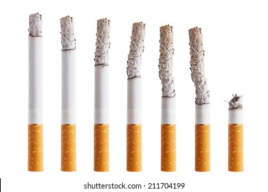 Cigarettes Isolated On White Stock Photo (Edit Now) 695951152