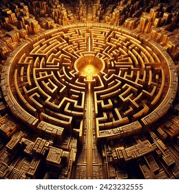 Cinematic Labyrinth Epic Front Angle Top AI-generated image 2532114253 ...