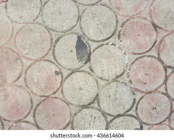 Circle Brick Shape Concrete Texture Background Stock Photo 436614604 ...
