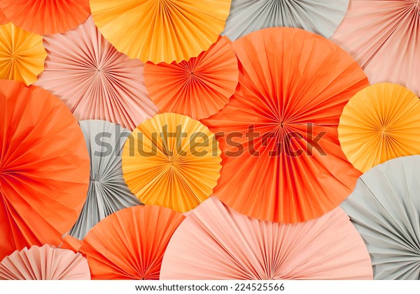 Circle Fans Paper Pattern Background Stock Photo 224525566 | Shutterstock