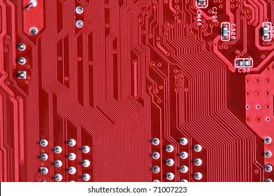 Closeup Red Printed Circuit Board Stock Photo 170637794 | Shutterstock