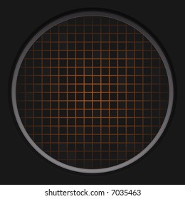 Radar Round Screen Isolated On Transparent Stock Vector (Royalty Free ...