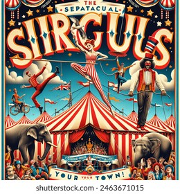 Bearded Lady Circus Freak Poster AI-generated image 2534165471 ...