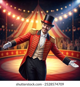 Show Me Circus Ringmaster Showing Shopping AI-generated image ...