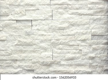 Cladding Wall Made White Quartz Bricks Stock Photo 1562056933 ...
