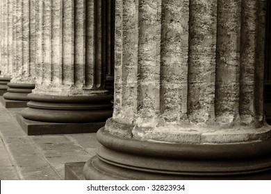 Classical Marble Column Bases Row Photo Stock Photo 32823934 | Shutterstock
