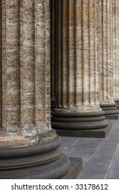 Classical Marble Column Bases Row Stock Photo 33909496 | Shutterstock