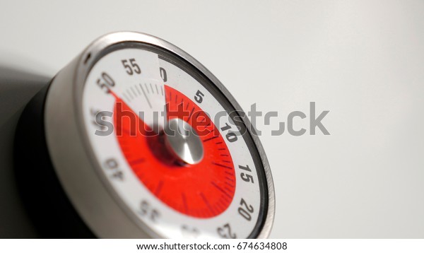 Classical Vintage Kitchen Countdown Timer Close Stock Photo 674634808 ...