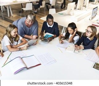 Classroom Learning Mathematics Students Study Concept Stock Photo ...