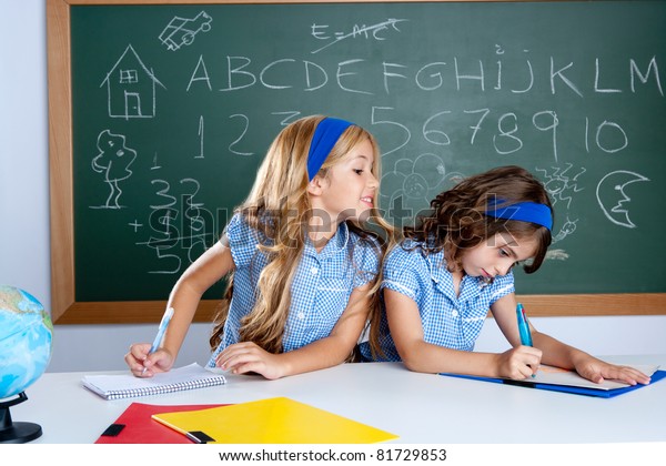 Classroom Two Students Cheating On Test Stock Photo 81729853 | Shutterstock