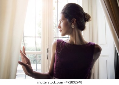 41,846 Woman Waiting By The Window Images, Stock Photos & Vectors ...