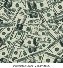 Clean Flat Vector Illustrated Dollar Bill AI-generated image 2461929755 ...