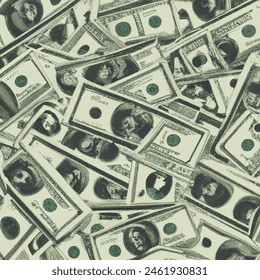 Clean Flat Vector Illustrated Dollar Bill AI-generated image 2461929755 ...