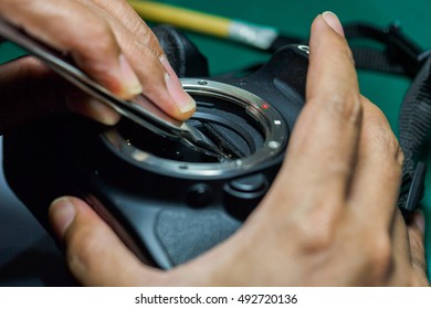 Cleaning Dirty Camera Sensor Ccd Cmos Stock Photo 492720136 | Shutterstock
