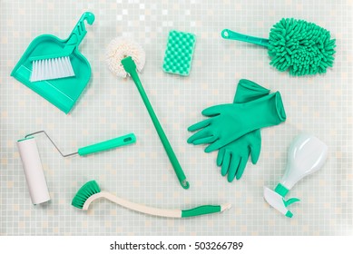 Cleaning Tool Tile Background Stock Photo 503266909 | Shutterstock