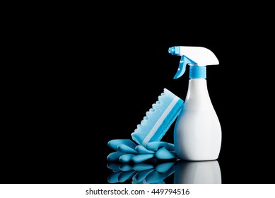 Cleaning Tools Black Background Stock Photo 449794543 | Shutterstock