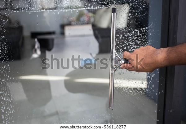 Cleaning Windows Squeegee Stock Photo (Edit Now) 536118277