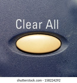 Clear All Button Stock Photo 158224292 | Shutterstock