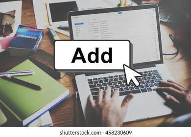 Click Add Button Interface Concept Stock Photo 458230609 | Shutterstock