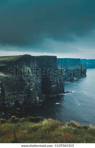 Cliffs Moher During Storm Stock Photo 1129365353 | Shutterstock