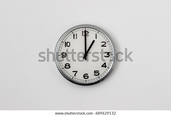 Clock 1 Oclock 100 Stock Photo (Edit Now) 689629132