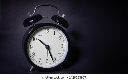 Clock Black Background Stock Photo 1428253907 | Shutterstock