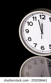 Clock Black Background Stock Photo 292038461 | Shutterstock