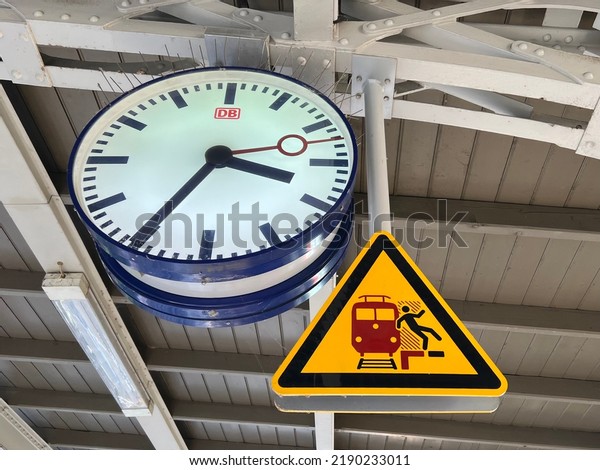 Clock Caution Sign Do Not Fall Stock Photo 2190233011 | Shutterstock