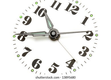 Isolated Hands Numbers Clock Face Showing Stock Photo 2861803 ...