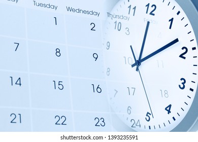 Collage Clock Calendar Page Time Passing Stock Photo (Edit Now) 1583394700