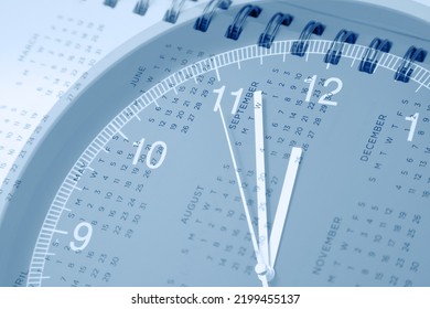 Clock Face Calendar Diary Composite Stock Photo 2199455137 | Shutterstock
