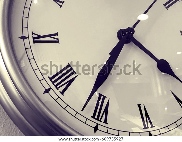 Clock Face Closeup Stock Photo 609755927 | Shutterstock