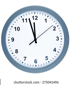 Ilustrasi Stok Clock Front View Isolated On White 321602129 | Shutterstock