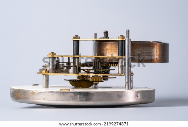 Clock Lying On Dial Open Clockwork Stock Photo 2199274871 | Shutterstock