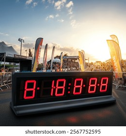 Clock Marking Countdown Image Finish Line AI-generated image 2567744087 ...