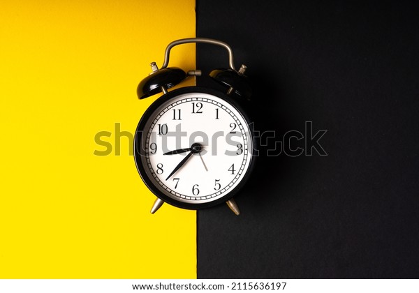 Clock Top View Time Concept Stock Photo 2115636197 | Shutterstock