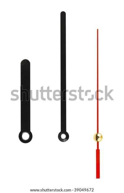 Clockhands Isolated On White Background Stock Photo (Edit Now) 39049672